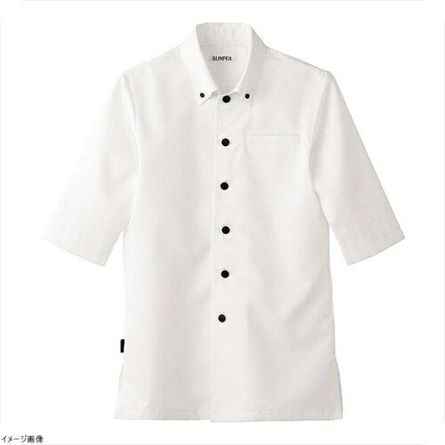 サンペックスイスト 男女兼用ショップコート ET-7727ホワイト M【SKC6202】