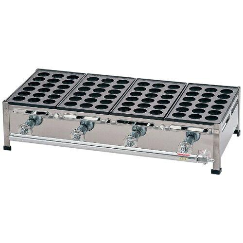TKG テイケイジイ 遠藤商事 関西式たこ焼器(18穴)4枚掛 13A【GTK7811】
