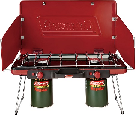 ニューウェルブランズ・ジャパン合同会社 コールマン(Coleman) バーナー パワーハウスLPツーバーナーストーブ2 レッド 2000021950 【日本正規品】