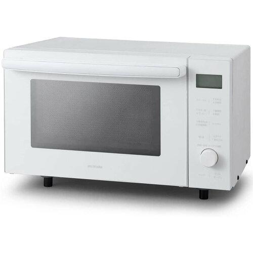 IRISOHYAMA アイリスオーヤマ アイリスオーヤマ オーブンレンジ 18L フラットテーブル ヘルツフリー 全国対応 時短ブースト レンジ〜600W オーブン〜250°C 自動メニュー11種 トースト 1年メーカー保証 ホワイト MO-F1809