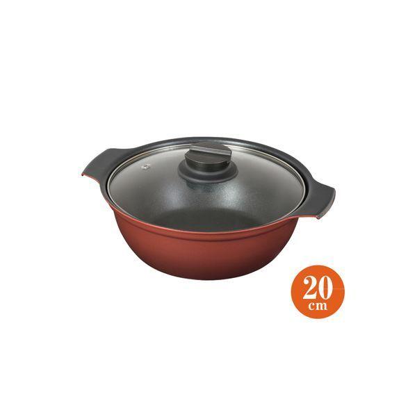 パール金属 【T】旨味 ふっ素加工IH対応ガラス蓋付卓上鍋20cm【HB-6963】の通販はau PAY マーケット - ECJOY! | au PAY マーケット－通販サイト