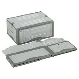 TKG テイケイジイ 遠藤商事 リスボックス 透明タイプ 手穴無し25B C/GY【ALS8701】