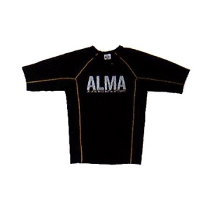 マーシャルワールドジャパン ALR5-L-YL BONE(ALMAラッシュガード) L 黒×黄【新ロゴでの手配となります】