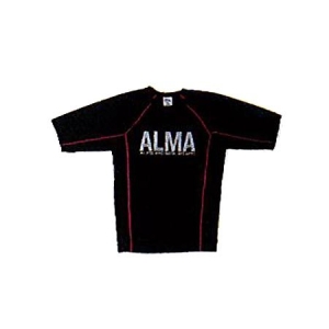 マーシャルワールドジャパン ALR5-M-PK BONE(ALMAラッシュガード) M 黒×ピンク【新ロゴでの手配となります】