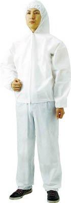 TRUSCO トラスコ中山 まとめ買い 不織布使い捨て保護服フード付ジャンバー LL 60着入 TPC-F-LL-60 1箱(60着入)