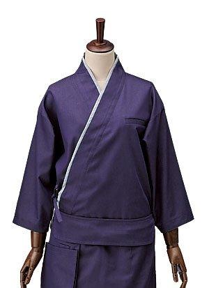 TKG テイケイジイ 遠藤商事 男女兼用ブライトデニム作務衣 紫SLB710-2 M【SSM2902】