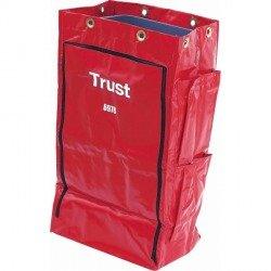トラスト クリーニングカート用ポリライナー6978 レッド【KTLJ104】