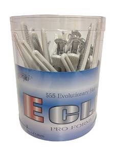 五力工業 五力 E-クリップ Lサイズ24本丸筒(抗菌)ホワイト