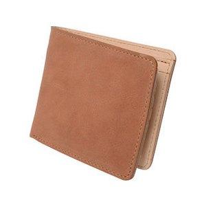 ヴァヒオ ヌメ革 二つ折り財布 キャメル  OJ-4021
