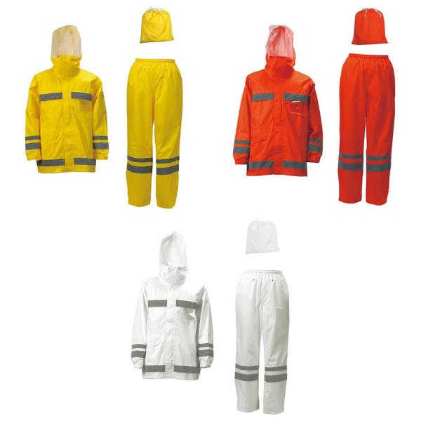 3810-M-11 カジメイク3810視認性レインスーツMイエロー