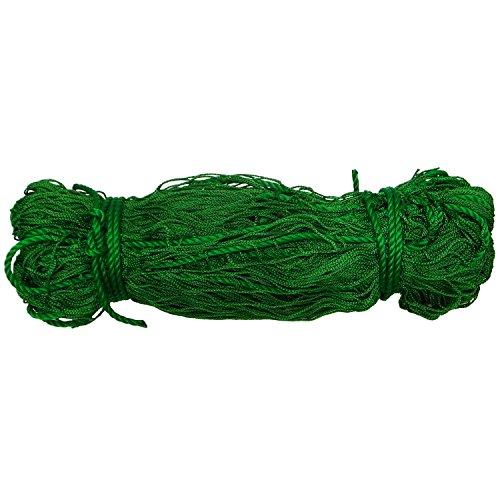 松浦工業 多目的PPグリーンネット 28mm角目 約5.4×7.2m(周囲ロープ、4隅取り付けロープ付)