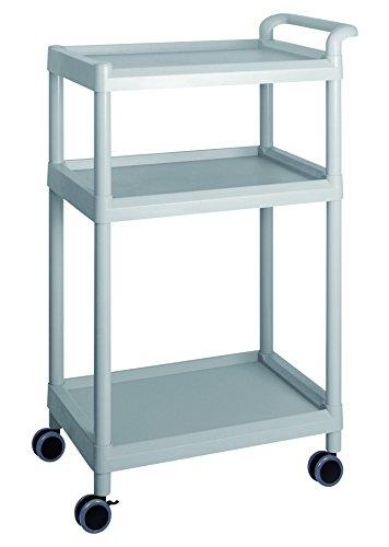 アズワン モバイルイージーカート(トールタイプ/ワイド32) 3段 (グレー) ME32A 1個