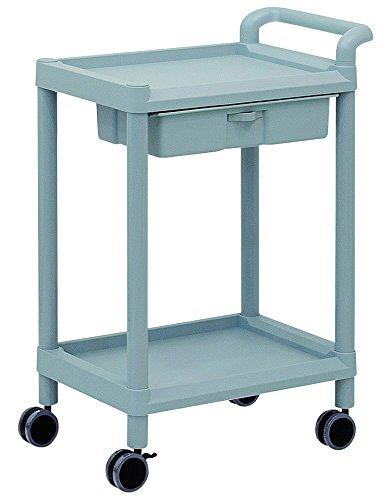 アズワン モバイルストレージカート 2段 598×368×839(引出し・ハンドル付) MSO11C 1個