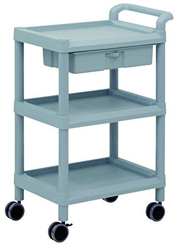 アズワン モバイルストレージカート 3段 598×368×875(引出し・ハンドル付) MSO11D 1個