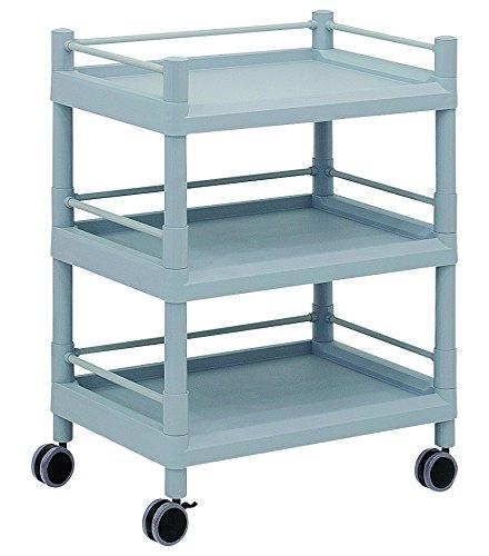 アズワン モバイルストレージカート(ガード枠付) 3段 651×441×858 MSO21F 1個