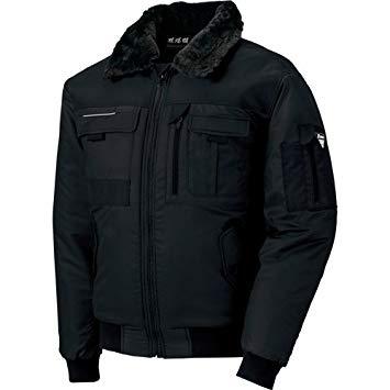 22290Mジーベック 222 現場服 防寒ブルゾン M 黒7996021