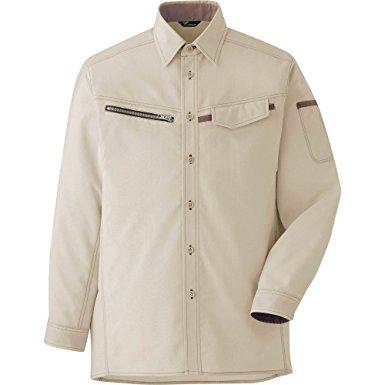 VES2530UEMミドリ安全 ベルデクセル 男女ペア 交織ストレッチシャツ VES2530上 M8357048