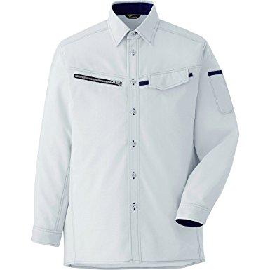 VES2531UESミドリ安全 ベルデクセル 男女ペア 交織ストレッチシャツ VES2531上 S8357054