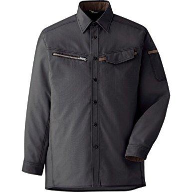 VES2539UEMミドリ安全 ベルデクセル 男女ペア 交織ストレッチシャツ VES2539上 M8357076