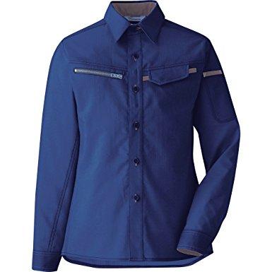 VELS2537UE9ミドリ安全 ベルデクセル 交織ストレッチ 女子シャツ VELS2537 上 98357206