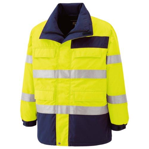 SE1124UE5Lミドリ安全 高視認性 防水帯電防止防寒コート イエロー 5L7978642