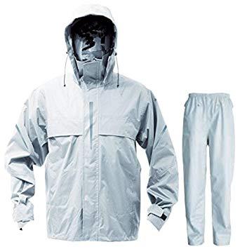 TRUSCO トラスコ中山 TRW360713LTRUSCO ベンチレーション(通気口)付レインスーツ シルバー 3L8564327