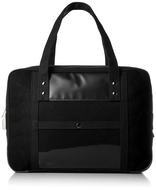 SANEI 三栄産業 帆布メール用ボストン Mサイズ SED-1錠付 黒 BTM-SED-01 1個