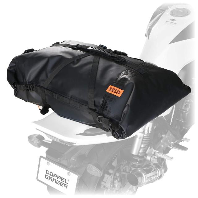 DOPPELGANGER ドッペルギャンガー 【メーカー直送】ターポリンツーリングシートバッグ DBT427-BK ※北海道、沖縄、離島配送不可【沖縄・離島への配送不可】