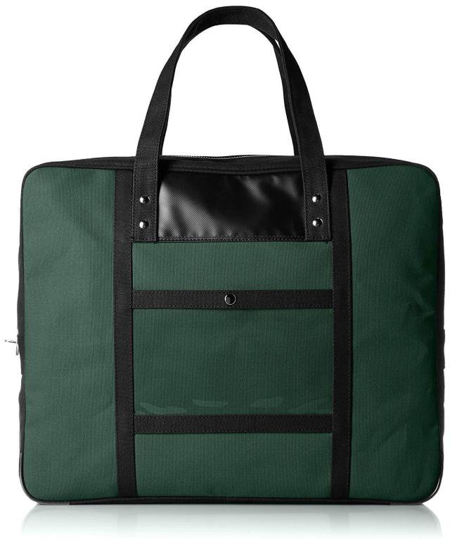 SANEI 帆布メール用ボストン(LL)馬蹄錠金具付 モスグリーン