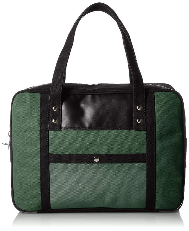 SANEI 帆布メール用ボストン(M)馬蹄錠金具付 モスグリーン