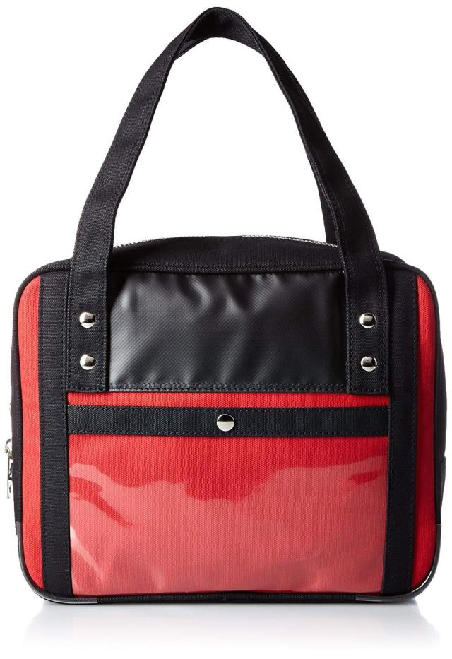 SANEI 帆布メール用ボストン(SS)馬蹄錠金具付 赤/BTSS-U-02