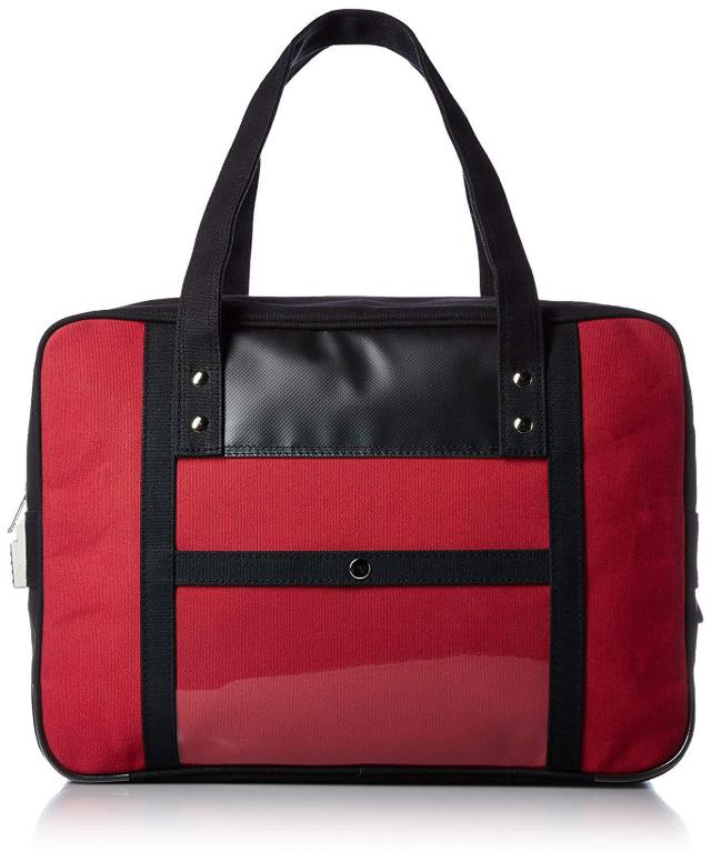 SANEI 帆布メール用ボストン(M)SED-1錠付 赤