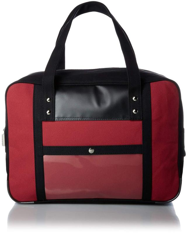 SANEI 帆布メール用ボストンMマチ広 SED-1錠付 赤