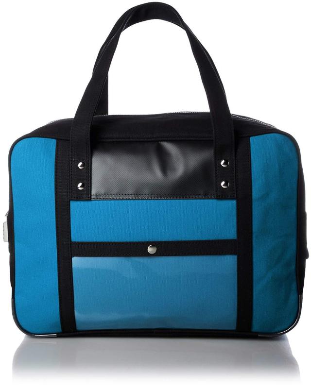 SANEI 帆布メール用ボストンMマチ広 SED-1錠付 ブルー