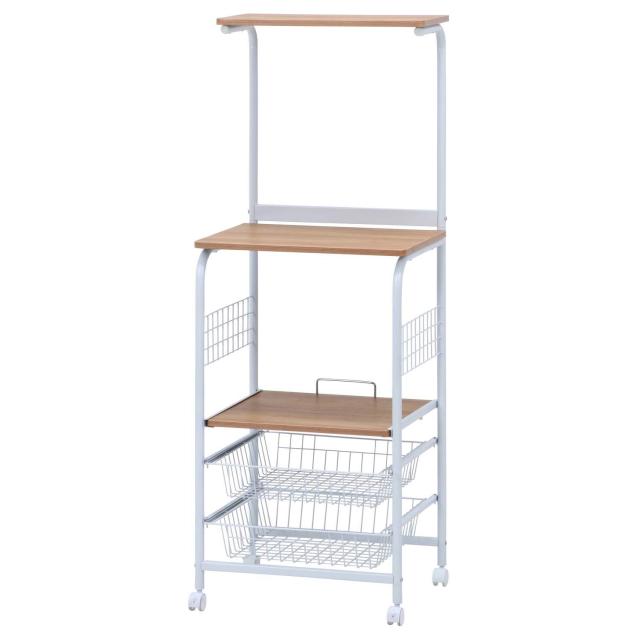 FUJIBOEKI 不二貿易 レンジワゴン FBC-03-1 WH/NA 品番:14691 北海道、沖縄、離島配送不可の通販はau PAY マーケット - ECJOY! | au PAY ...