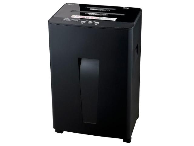 ナカバヤシ NSE-404BK (1594175) 電動シュレッダー マイクロカット 最大幅:A4 最大枚数:10枚以下 21L〜30L CD/ホッチキス可 ブラック