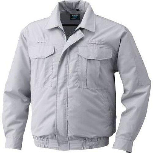 綿薄手フルハーネス仕様空調服 ウエアのみ シルバー L  KU9055FC06S3 1着