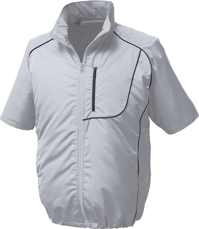 KUCHOFUKU 空調服 ポリ製半袖ウエアのみ シルバー L  KU91720C06S3 1着