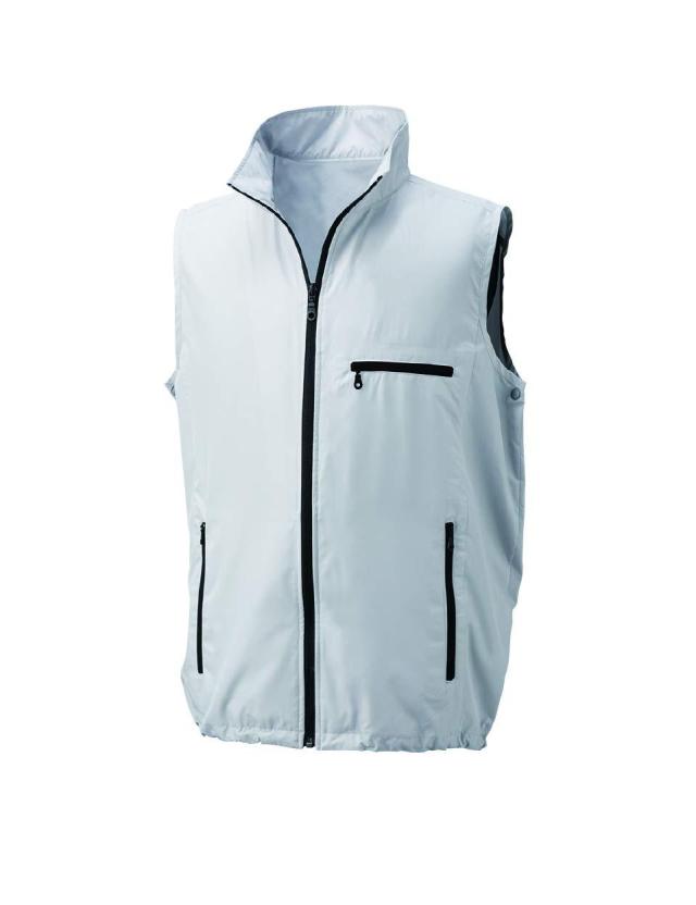 KUCHOFUKU 空調服 空調ベスト ウエアのみ シルバー 5L  KU91830C06S7 1着