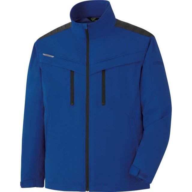 ミドリ安全 VERDEXCEL ストレッチ防寒ジャンパー VE2003 上 ロイヤルブルー 3L