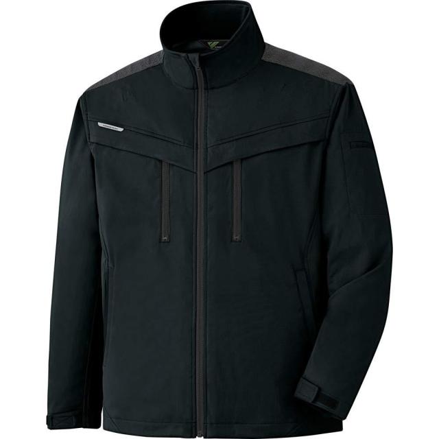 ミドリ安全 VERDEXCEL ストレッチ防寒ジャンパー VE2009 上 ブラック LL