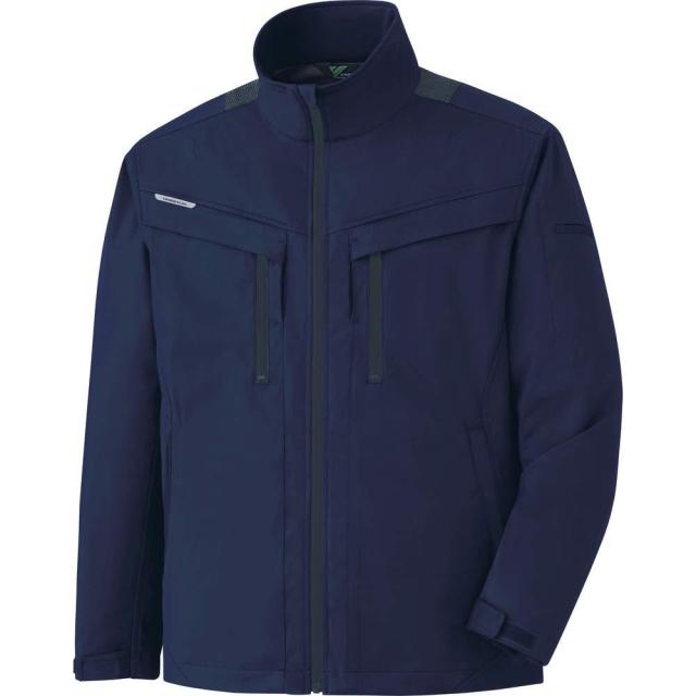 ミドリ安全 ベルデクセル ハーネス対応 ストレッチ防寒ジャンパー VE2017 上 ネイビー M