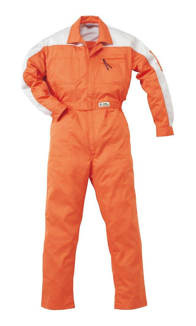 山田辰 AUTO-BI つなぎ服 KMー107 4Lサイズ オレンジ