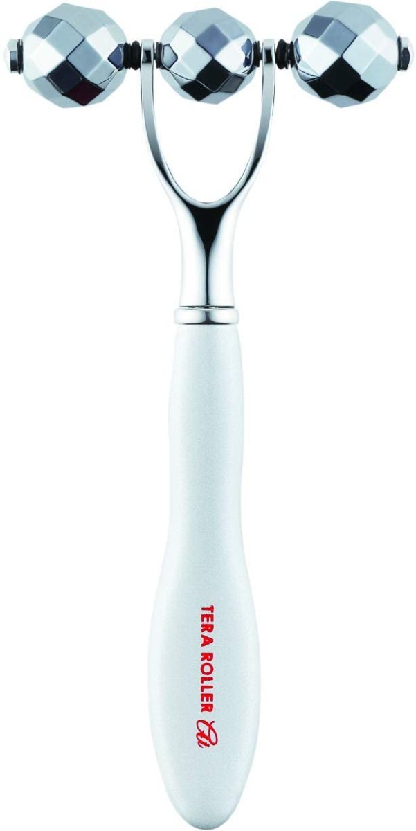 テラローラー アイII パールホワイト美顔器 美波動 美容 ローラー スプレンダーISO TRAI-CR クイック フェイスケア 額 眉間 首 ほうれい線 シワ 目元 ムクミ