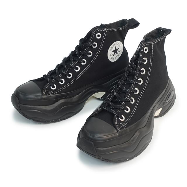 コンバース CONVERSE スニーカー メンズ レディース ハイカット 厚底 オールスター (R) サージトレーナー HI ブラック/ブラック ALL STAR (R) SURGETRAINER HI