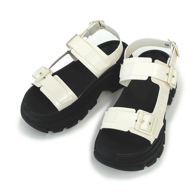 コンバース CONVERSE サンダル 厚底 レディース オールスター トレックウエーブ サンダル ホワイト/ブラック ALL STAR TREKWAVE SANDAL