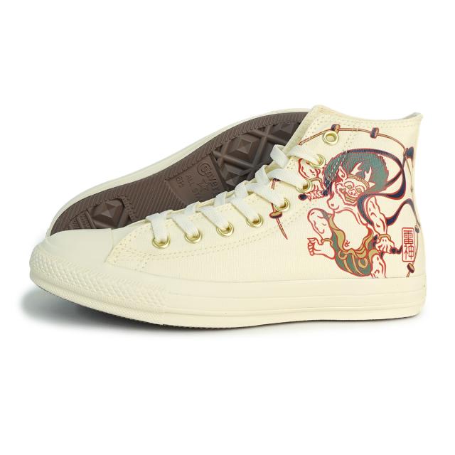 コンバース CONVERSE スニーカー ハイカット メンズ レディース オールスター フウジンライジン HI オフホワイト 風神雷神 ALL STAR FUJINRAIJIN HI