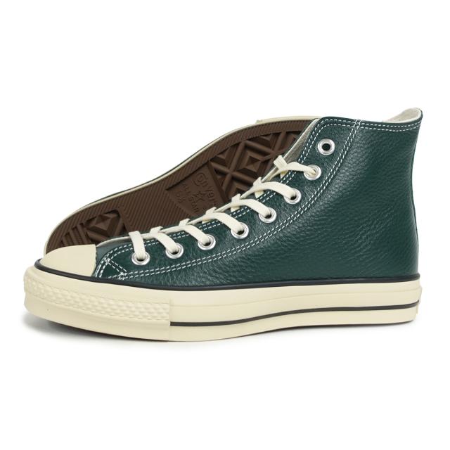 コンバース CONVERSE スニーカー メンズ レディース ハイカット レザー オールスター J HI  ディープグリーン LEATHER ALL STAR J HI 日本製
