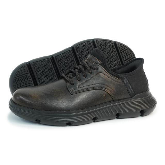 SKECHERS スケッチャーズ スリッポン メンズ ハンズフリー スリップインズ ガーザ ガービン 205046 ダークブラウン GARZA DKBR