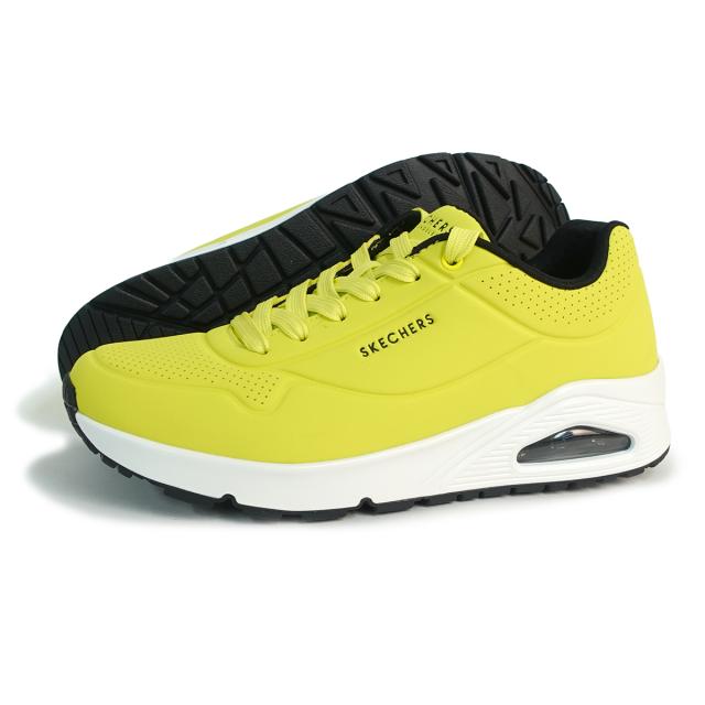 SKECHERS スケッチャーズ スニーカー メンズ ウノ スタンド オン エア 52458 NYLM ネオンイエロー/ライム UNO Stand On Air